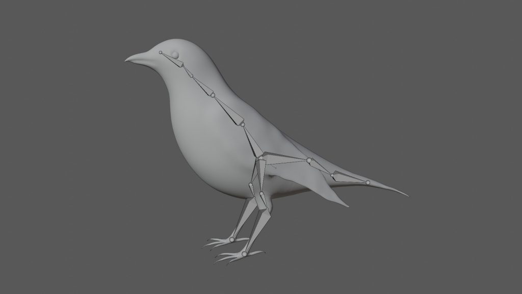 Mockingbird 3d model Rigged and low poly - Team 3d Yard