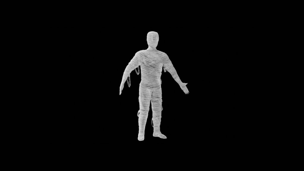 Mummy 3d model Low Poly AR 3D Model - Team 3d Yard