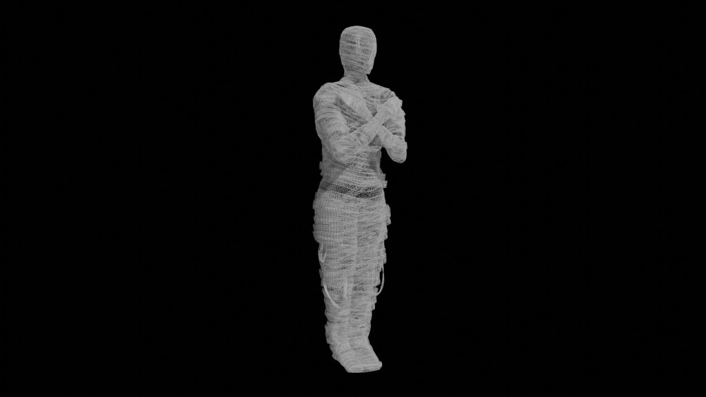 Mummy 3d model Low Poly AR 3D Model - Team 3d Yard