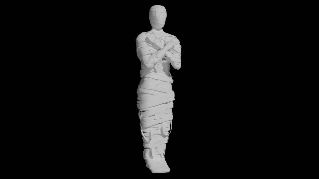 Mummy 3d model Low Poly AR 3D Model - Team 3d Yard