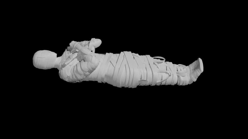 Mummy 3d model Low Poly AR 3D Model - Team 3d Yard