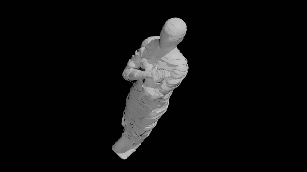 Mummy 3d model Low Poly AR 3D Model - Team 3d Yard