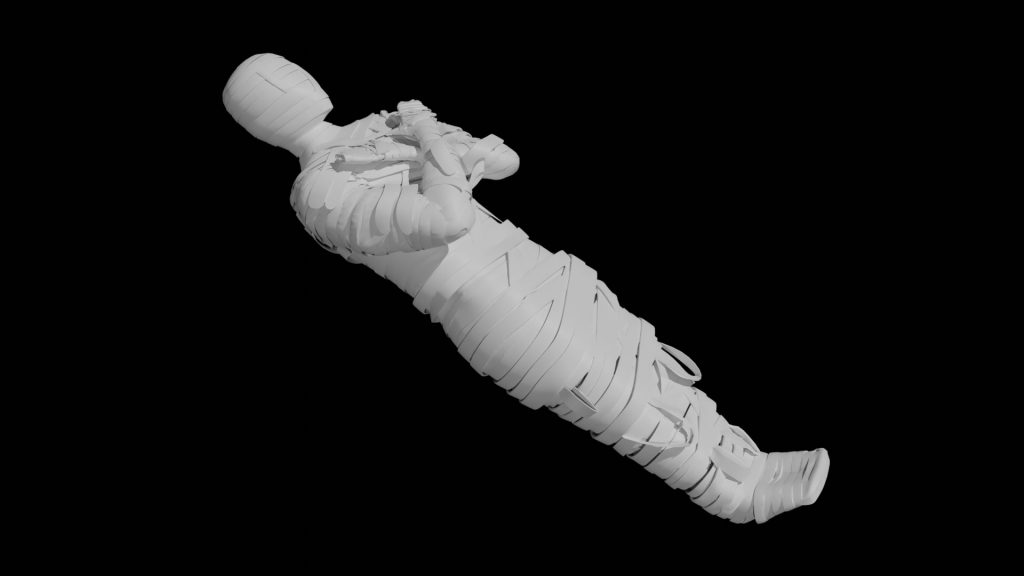 Mummy 3d model Low Poly AR 3D Model - Team 3d Yard