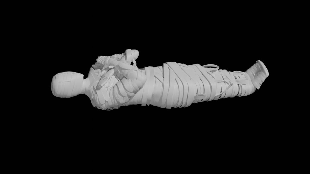 Mummy 3d model Low Poly AR 3D Model - Team 3d Yard