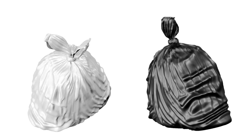 Plastic bag 3d model Low Poly AR 3D Model - Team 3d Yard