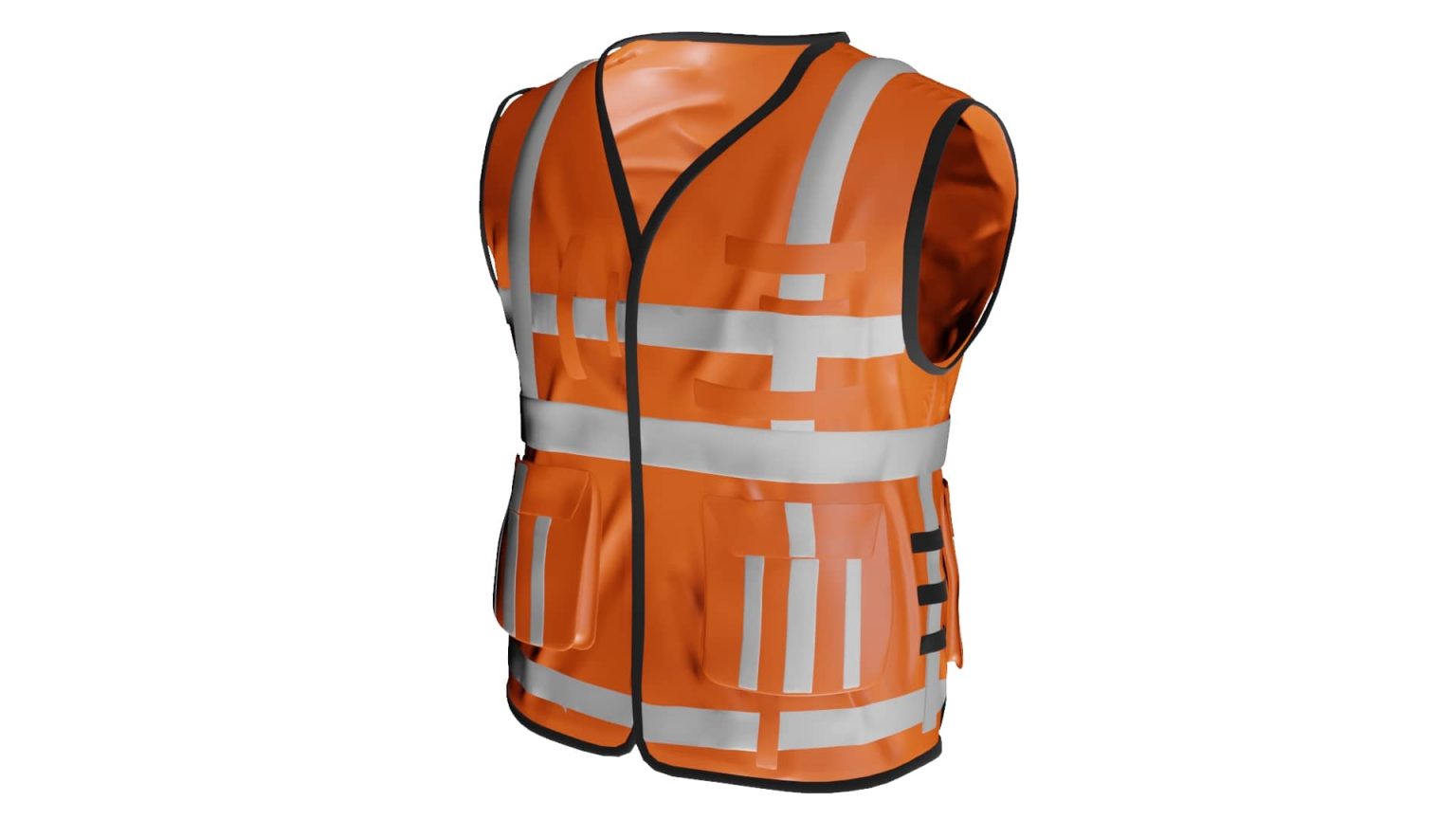 Safety jacket 3d model Low Poly AR 3D Model - Team 3d Yard