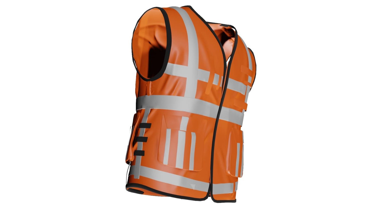 Safety jacket 3d model Low Poly AR 3D Model - Team 3d Yard