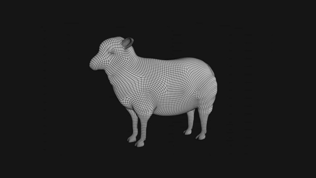 Sheep 3d model Rigged and low poly - Team 3d Yard