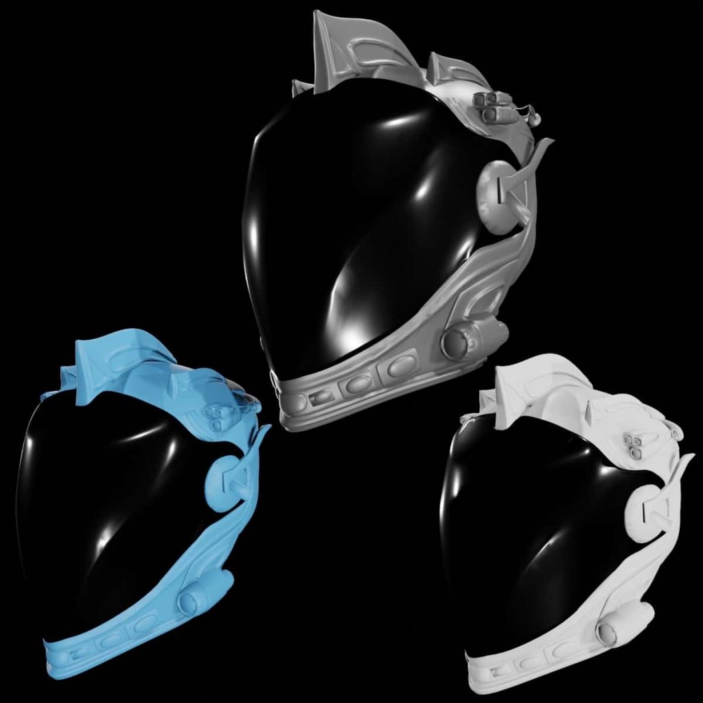 Space helmet 3d model Low Poly AR 3d Model - Team 3d Yard
