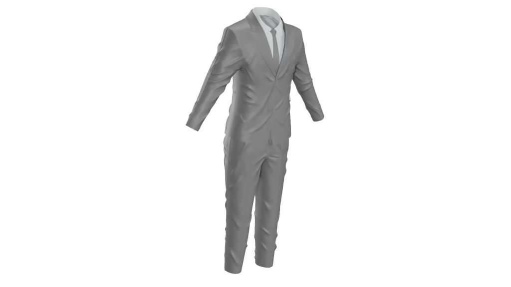 Suit 3d model Low Poly AR 3D Model - Team 3d Yard