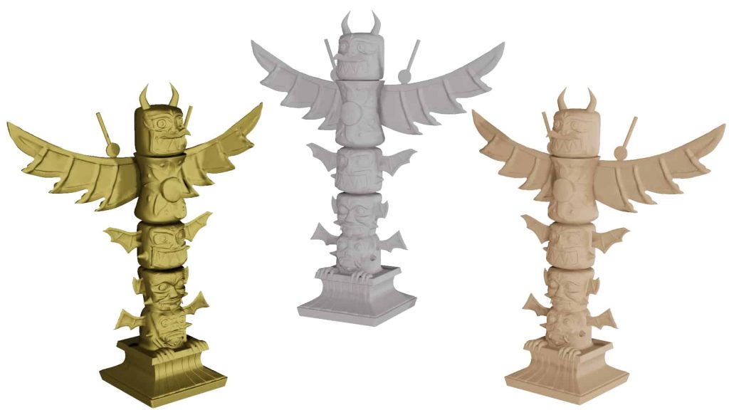 Totem pole 3d model Low Poly AR 3D Model - Team 3d Yard