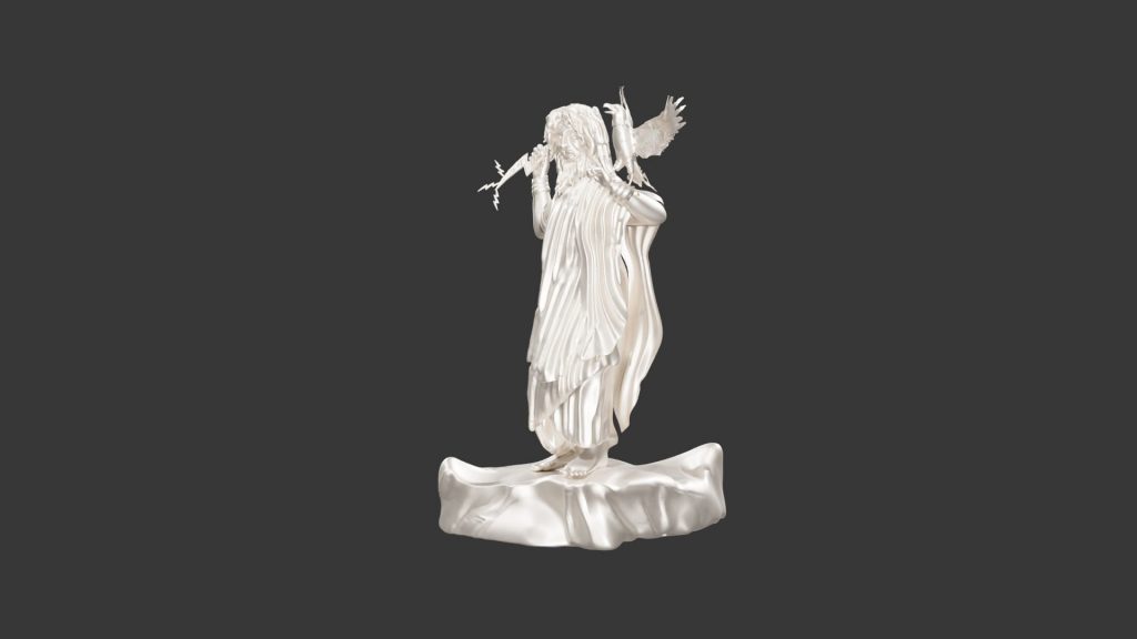 Zeus Statue 3d model Low Poly AR 3d Model - Team 3d Yard