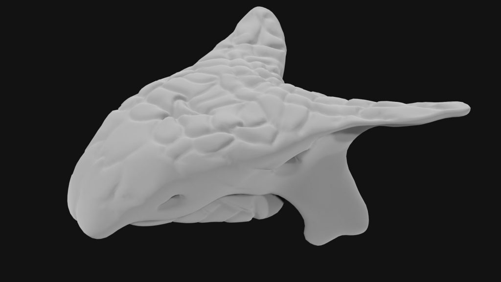 Ankylosaurus Skull 3d model Low Poly